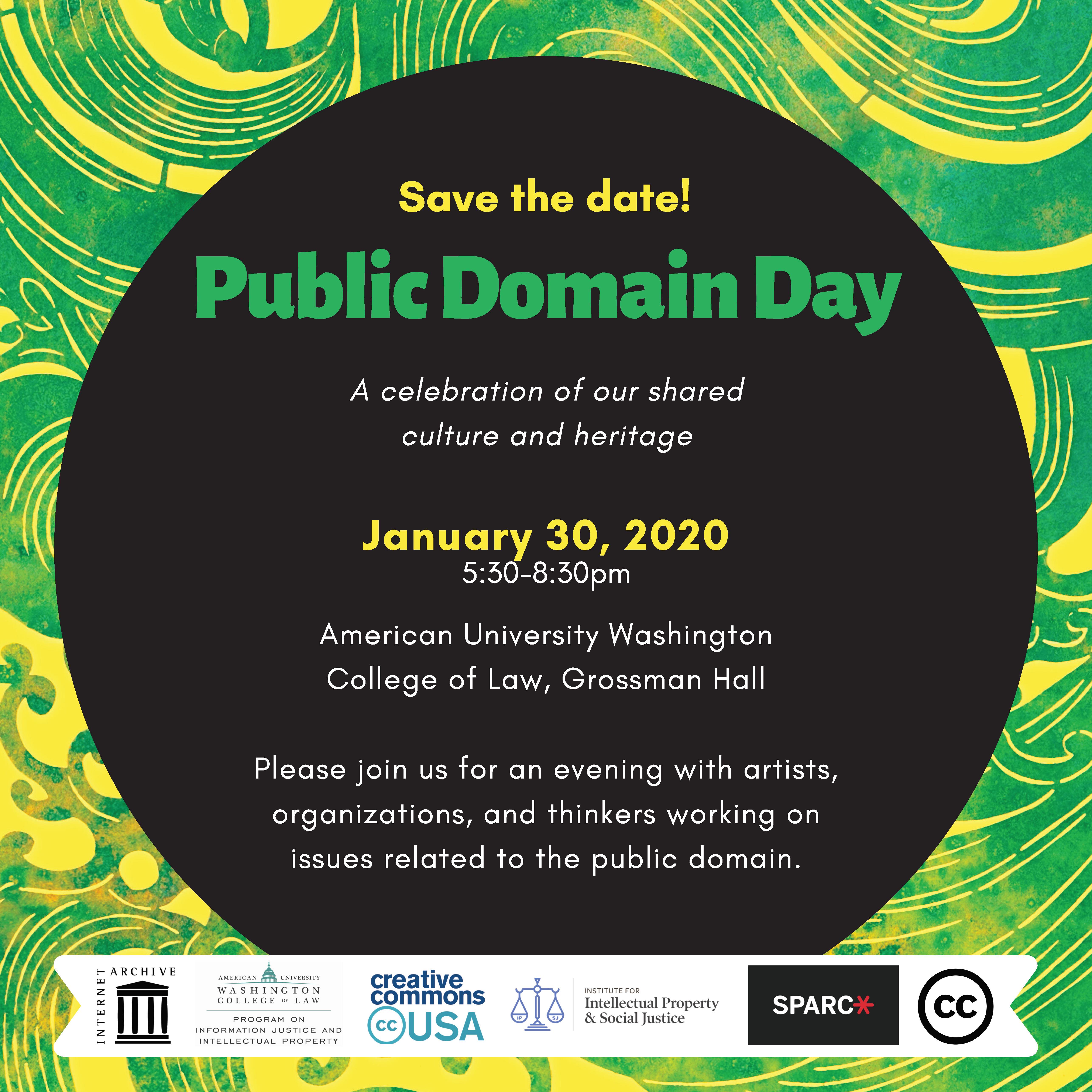 Save the Date: Public Domain Day 2020 Is Happening in January in ...