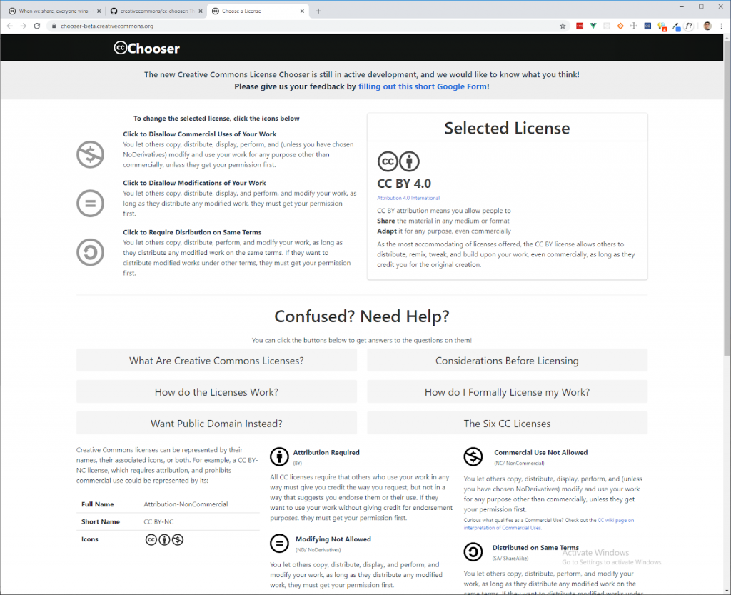 Here’s a Sneak Peek at the Updated Creative Commons License Chooser ...