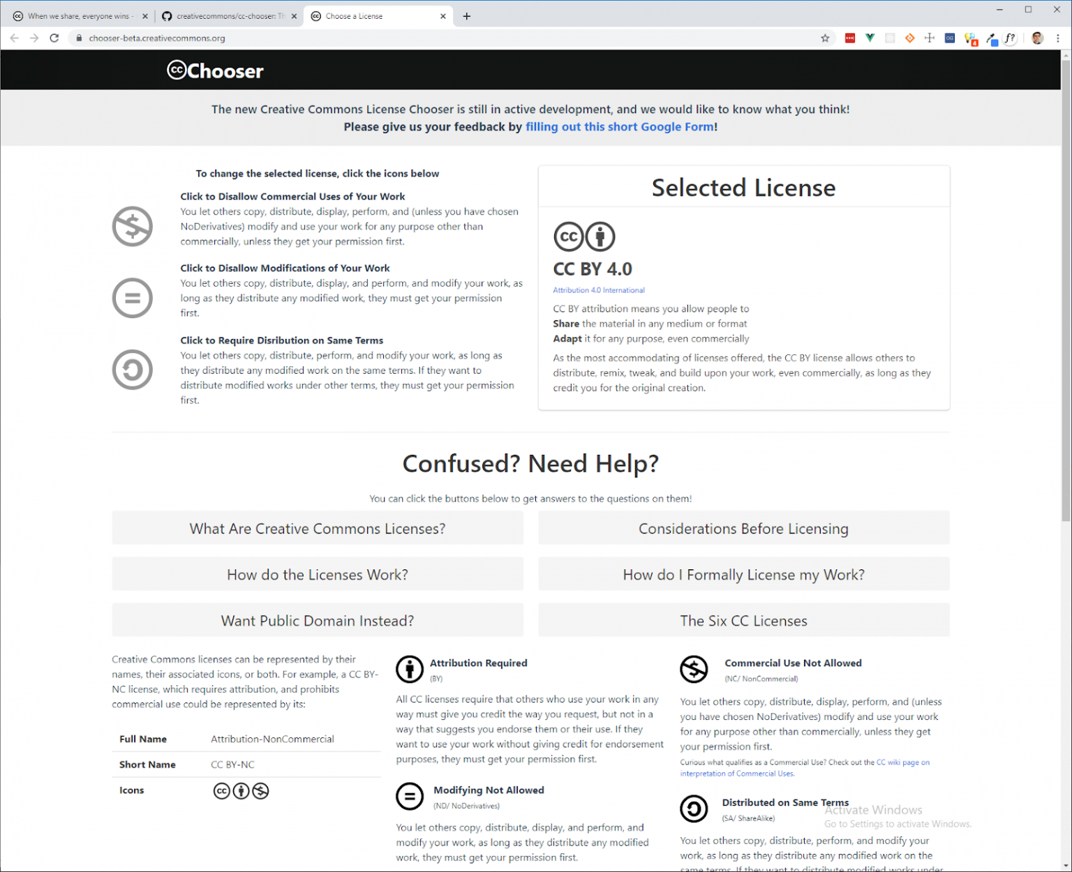 Here’s a Sneak Peek at the Updated Creative Commons License Chooser ...