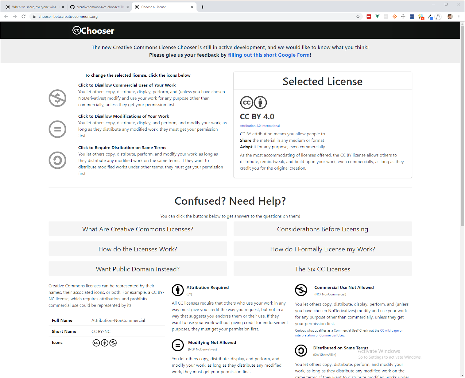 Here’s a Sneak Peek at the Updated Creative Commons License Chooser ...