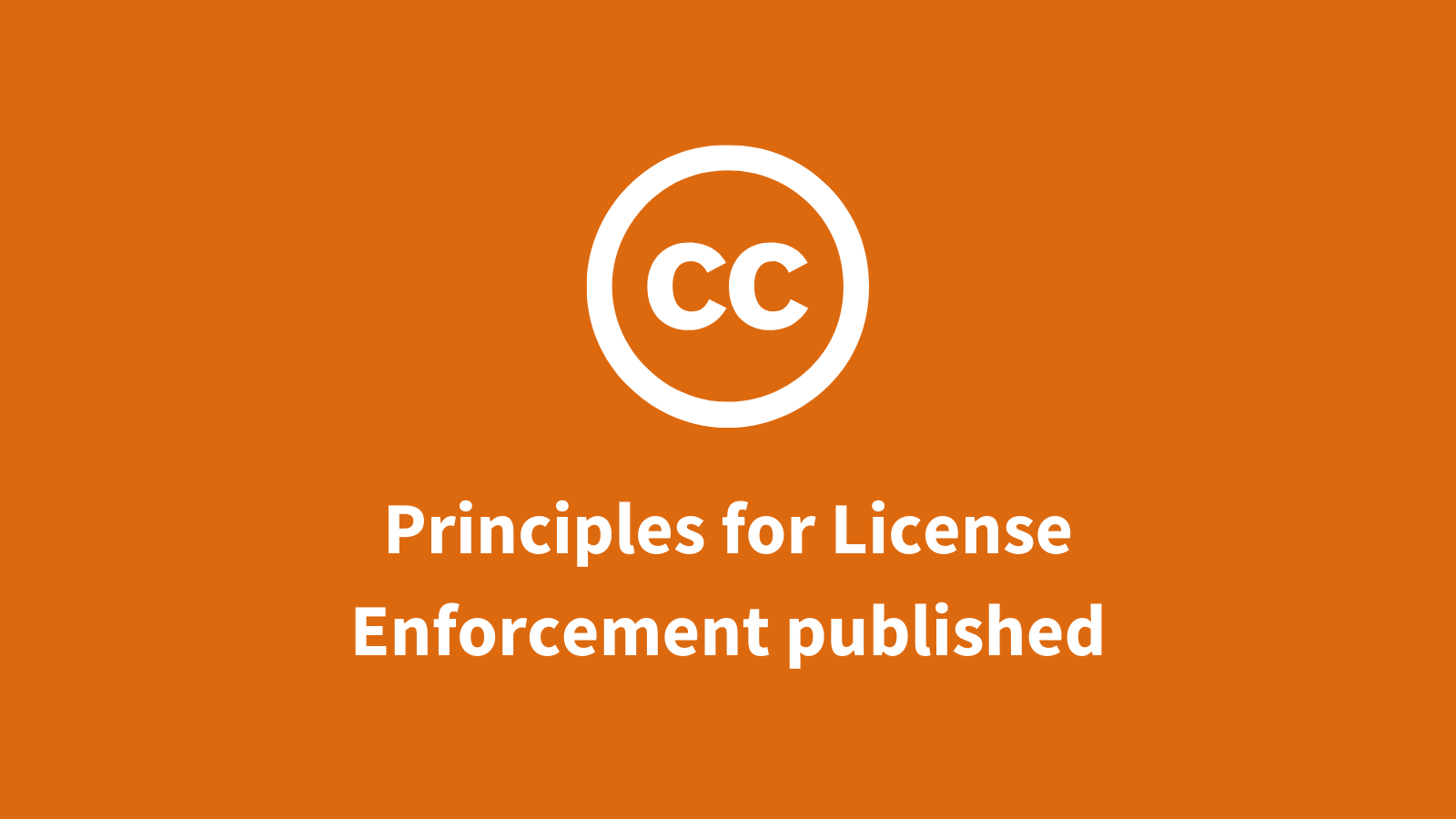 Statement of Enforcement Principles - Creative Commons