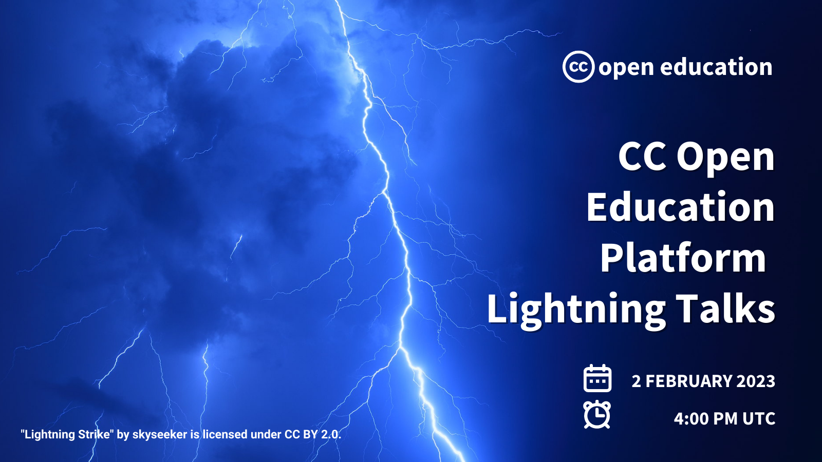 CC Open Education Platform Lightning Talks: Join us on 2 February 2023 ...