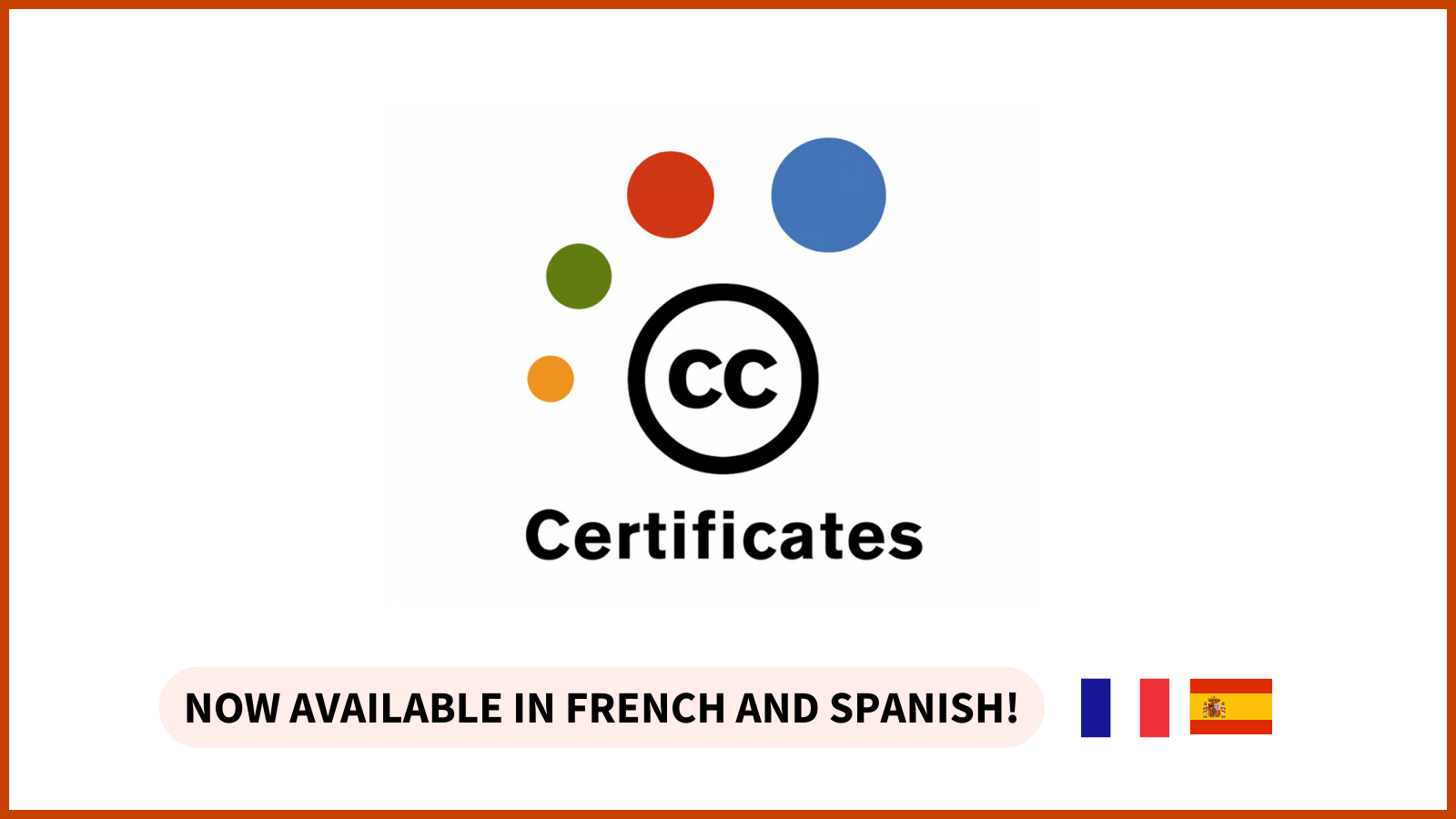 Creative Commons (CC) Certificate Content: Available in French and ...